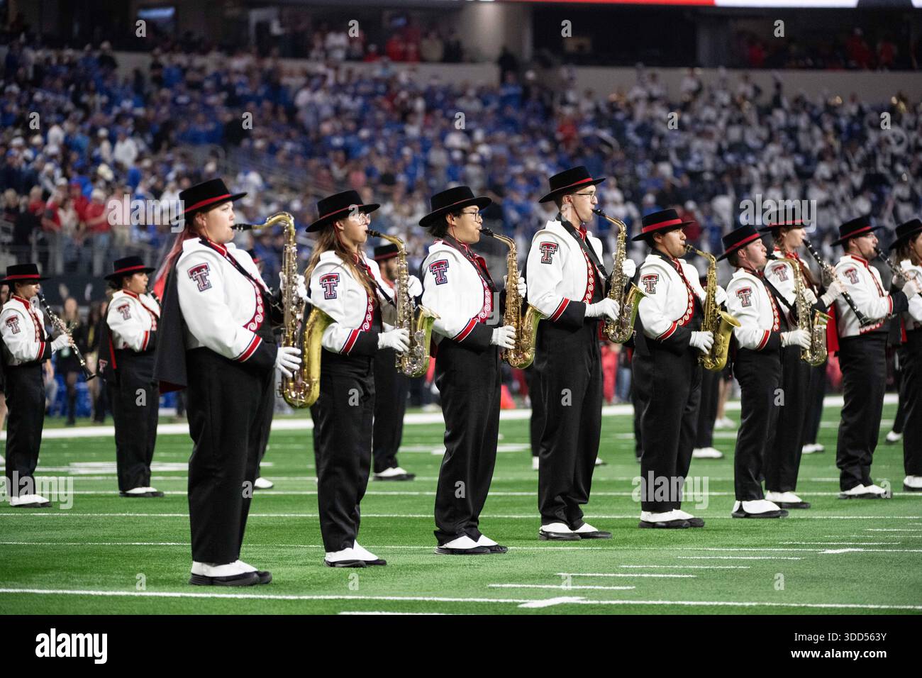 December 06, 2025 Texas Tech Red Raiders band performs before the NCAA ...