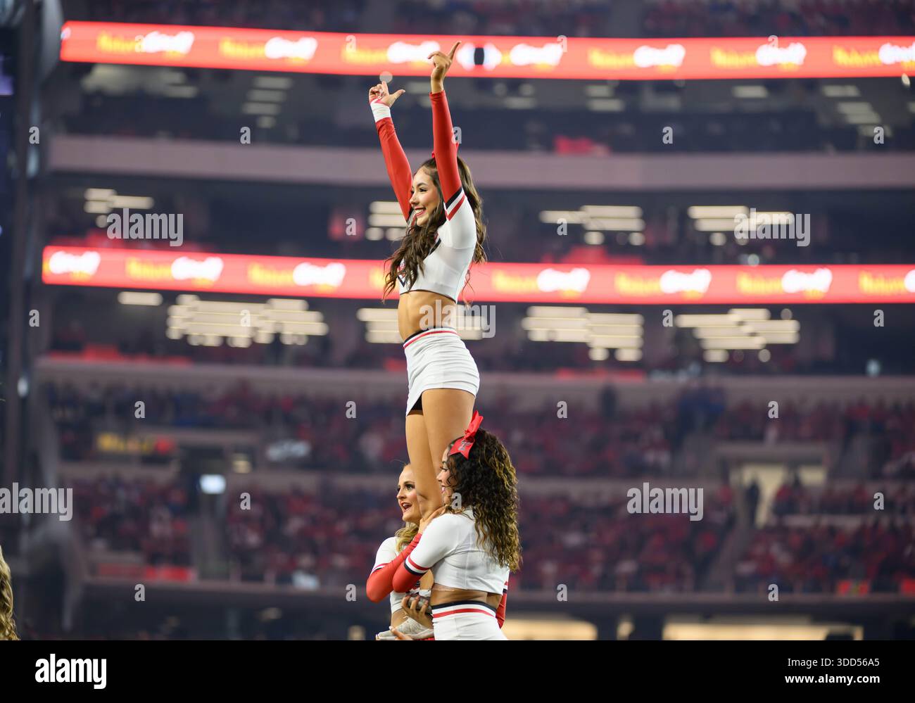 December 06, 2025 Texas Tech Red Raiders cheerleaders during the 1st ...