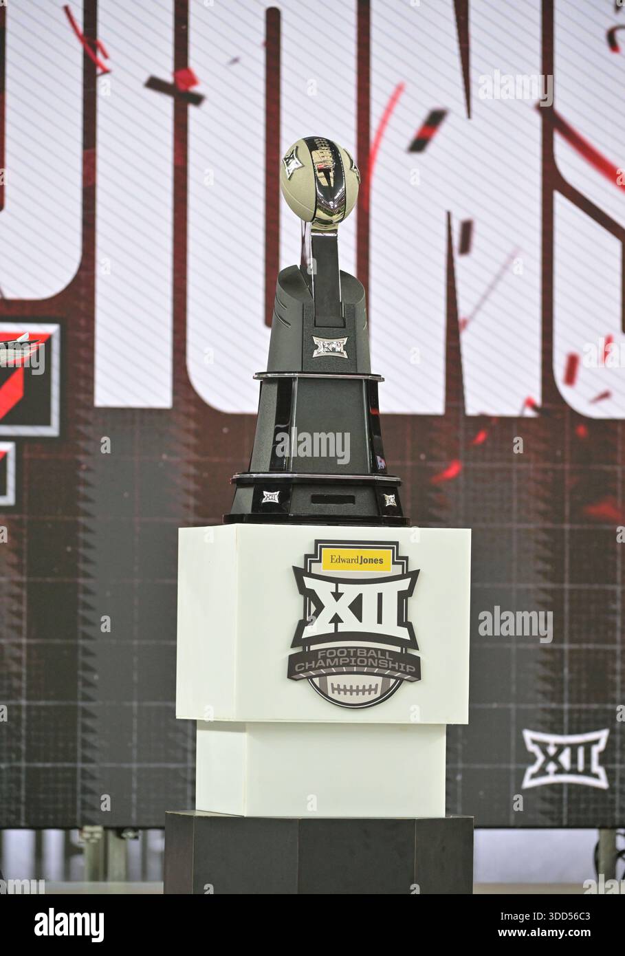 December 06, 2025 Big 12 trophy after the NCAA Football game between ...