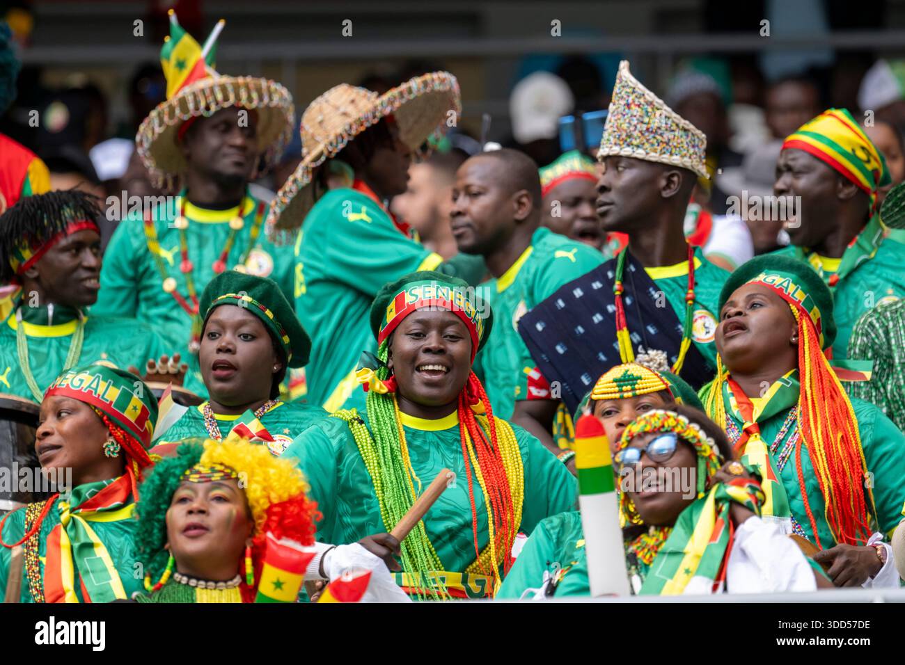 Senegalese fans enjoy the atmosphere during the Africa Cup of Nations ...