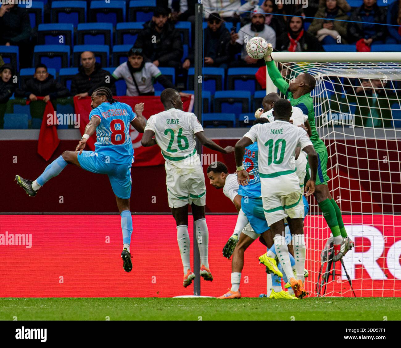 Lionel Mpasi of Congo DR catches the ball during the Africa Cup of ...