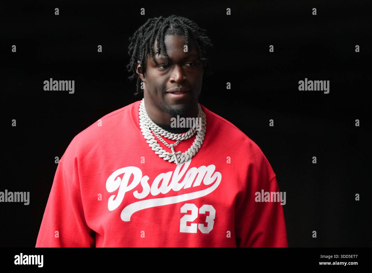 Cincinnati Bengals linebacker Demetrius Knight Jr. arrives before an ...