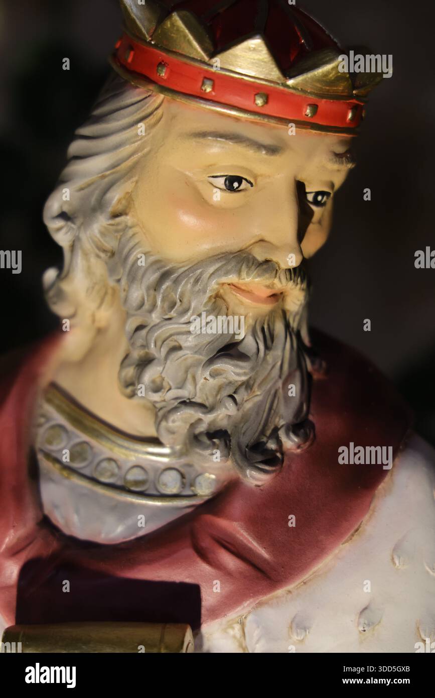 Nouvelle-Aquitaine, France. December 27, 2025. Nativity scene and ...