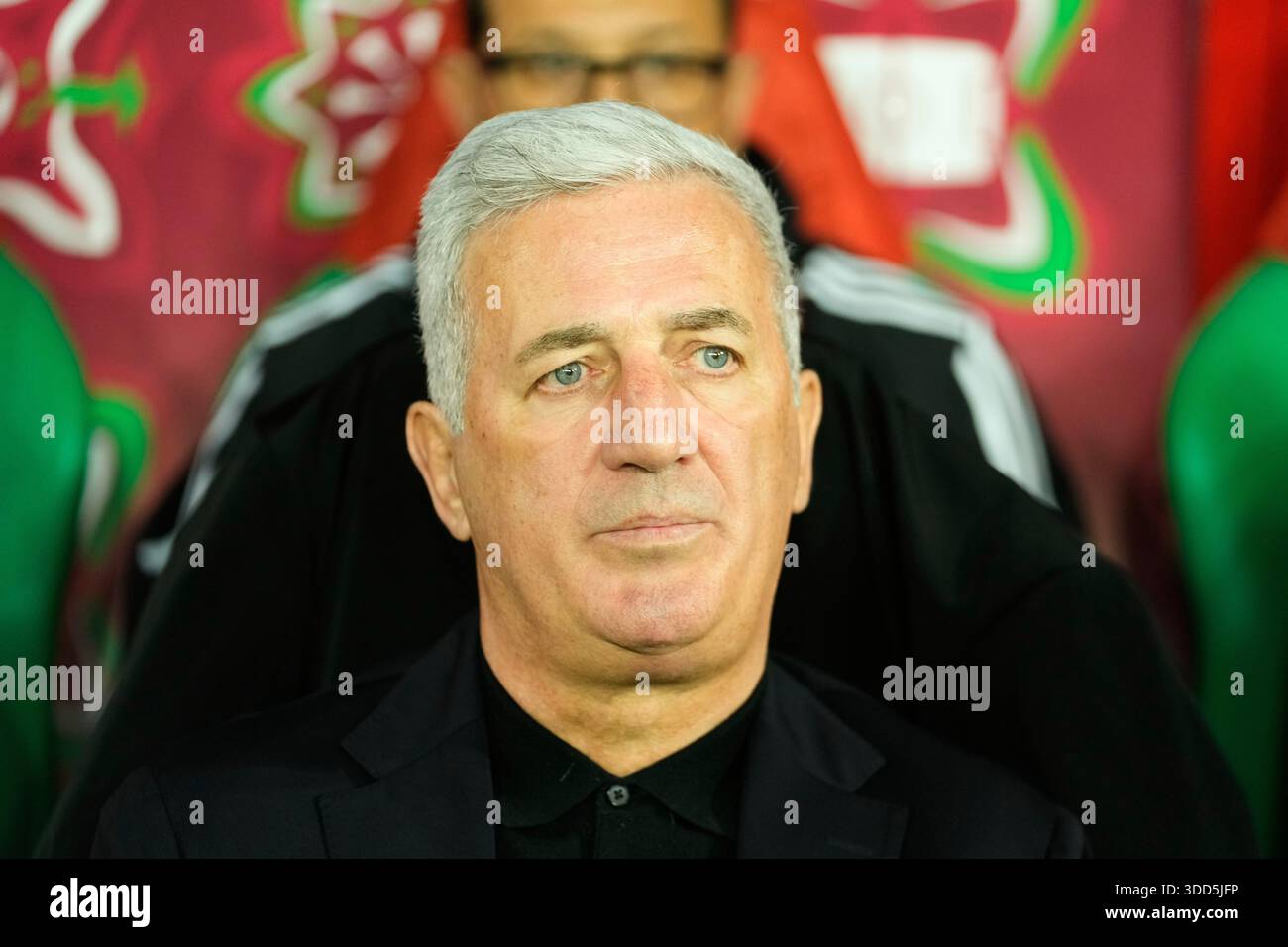 Algeria's head coach Vladimir Petković watches on as teams line up for ...