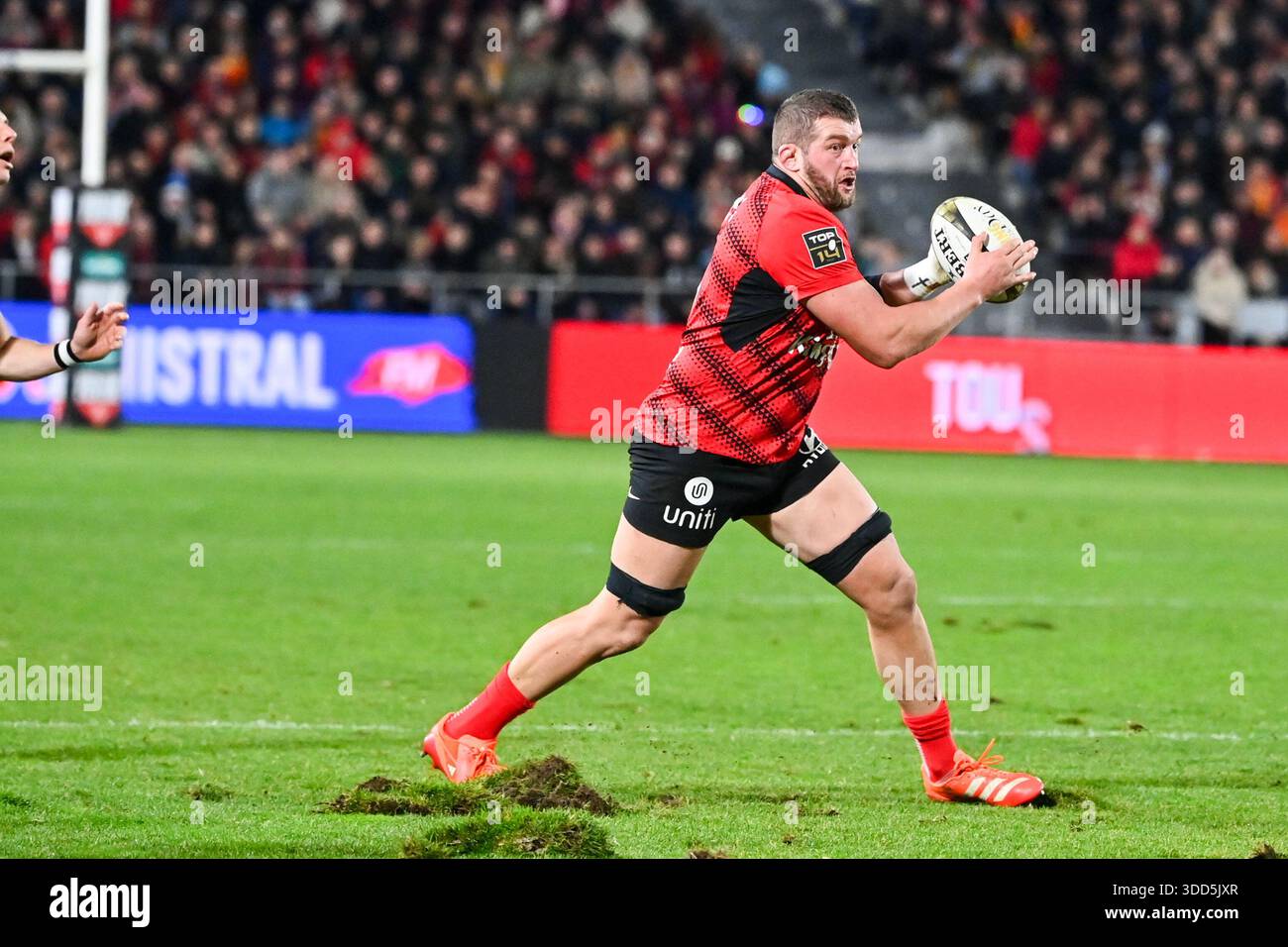 Giorgi JAVAKHIA of Toulon during the Top 14 match between Toulon and ...