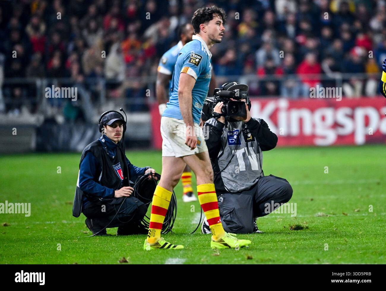 Illustration TV during the Top 14 match between Toulon and Perpignan on ...