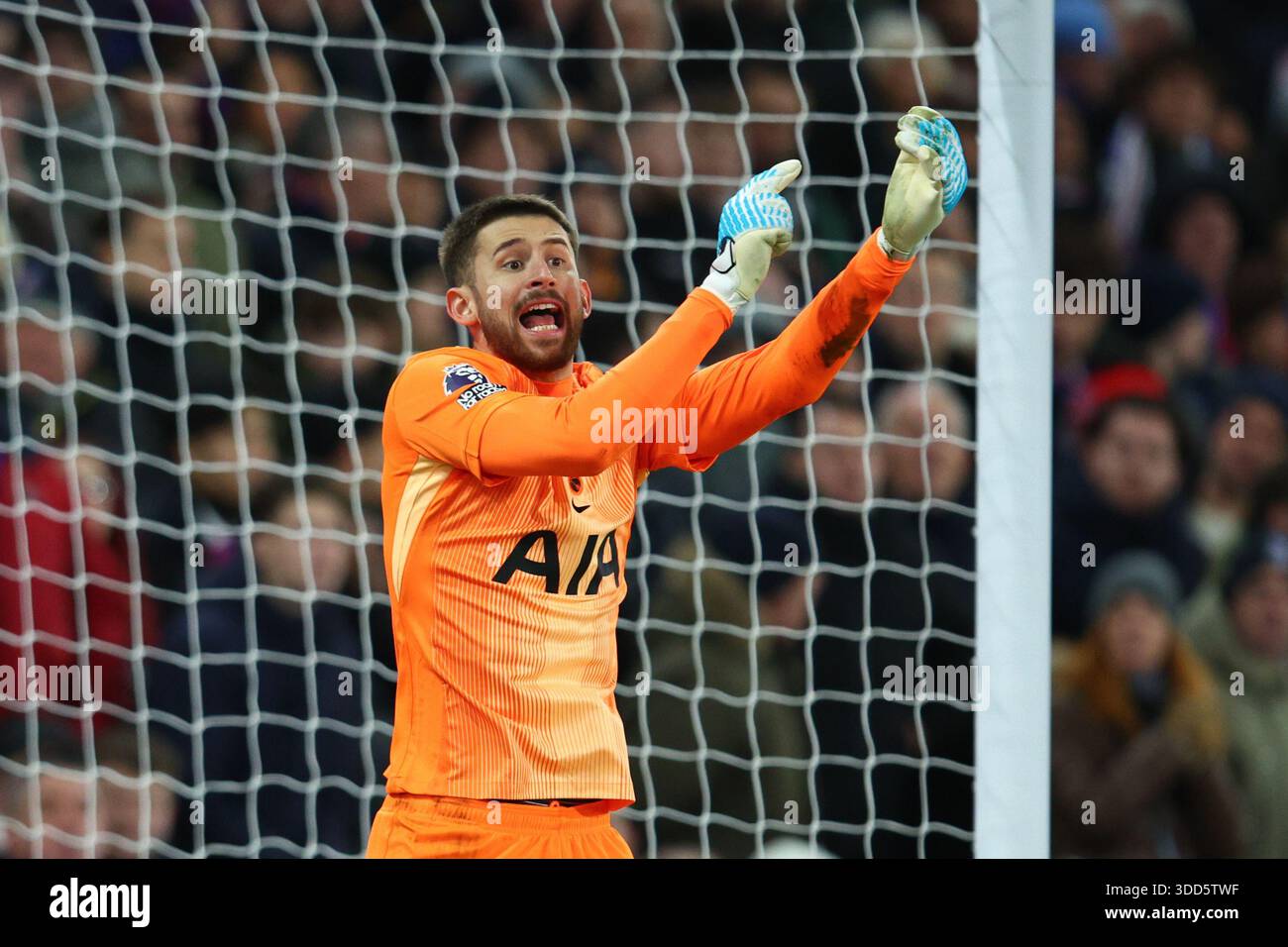 LONDON, UK - 28th Dec 2025: Guglielmo Vicario of Tottenham Hotspur ...