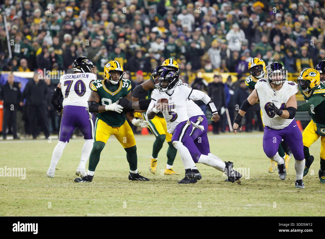 Baltimore Ravens quarterback Tyler Huntley (5) during an NFL football ...
