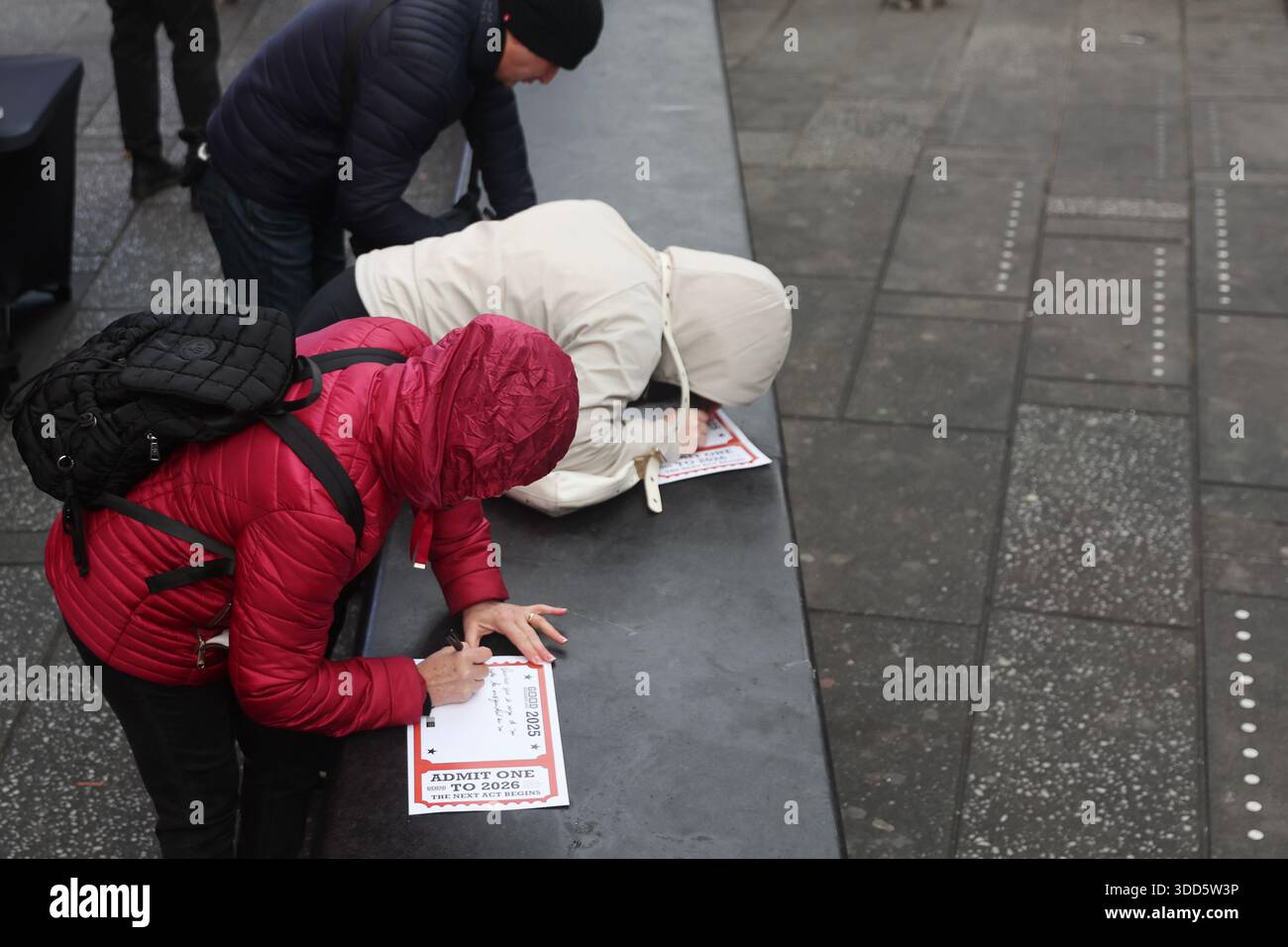 People write down the things they want to get rid of in the New Year ...