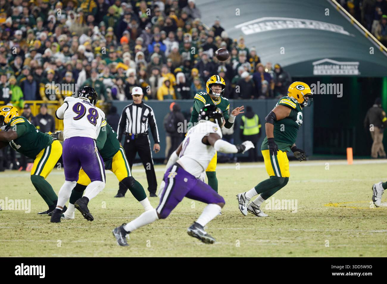 Green Bay Packers quarterback Clayton Tune (6) during an NFL football ...