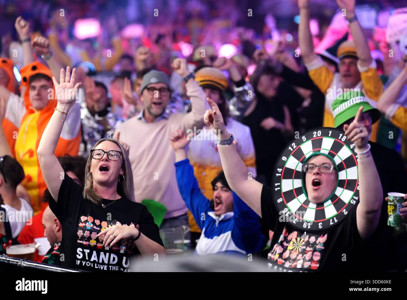 Fans in fancy dress on day fifteen of the Paddy Power World Darts ...