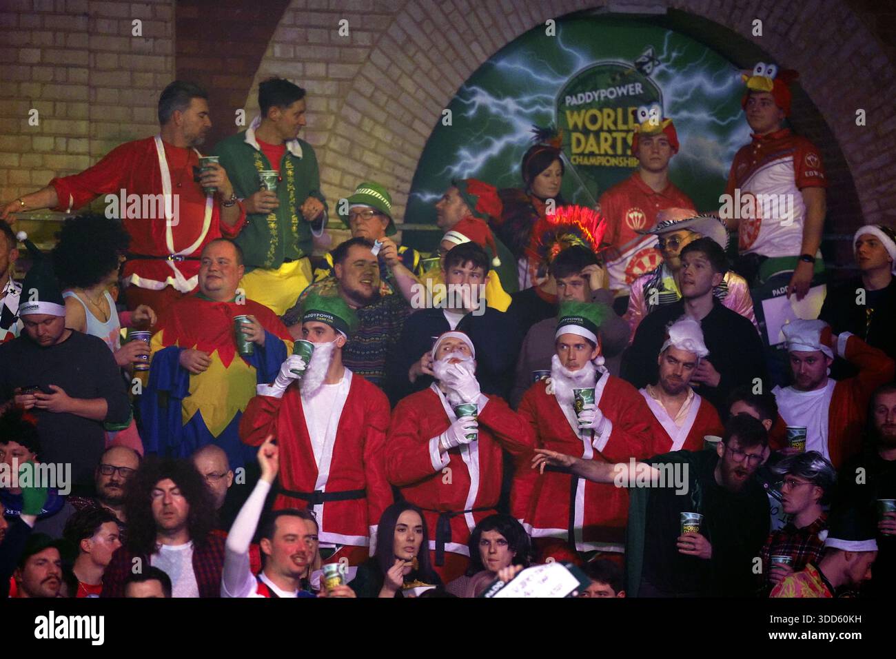 Fans in fancy dress on day fifteen of the Paddy Power World Darts ...