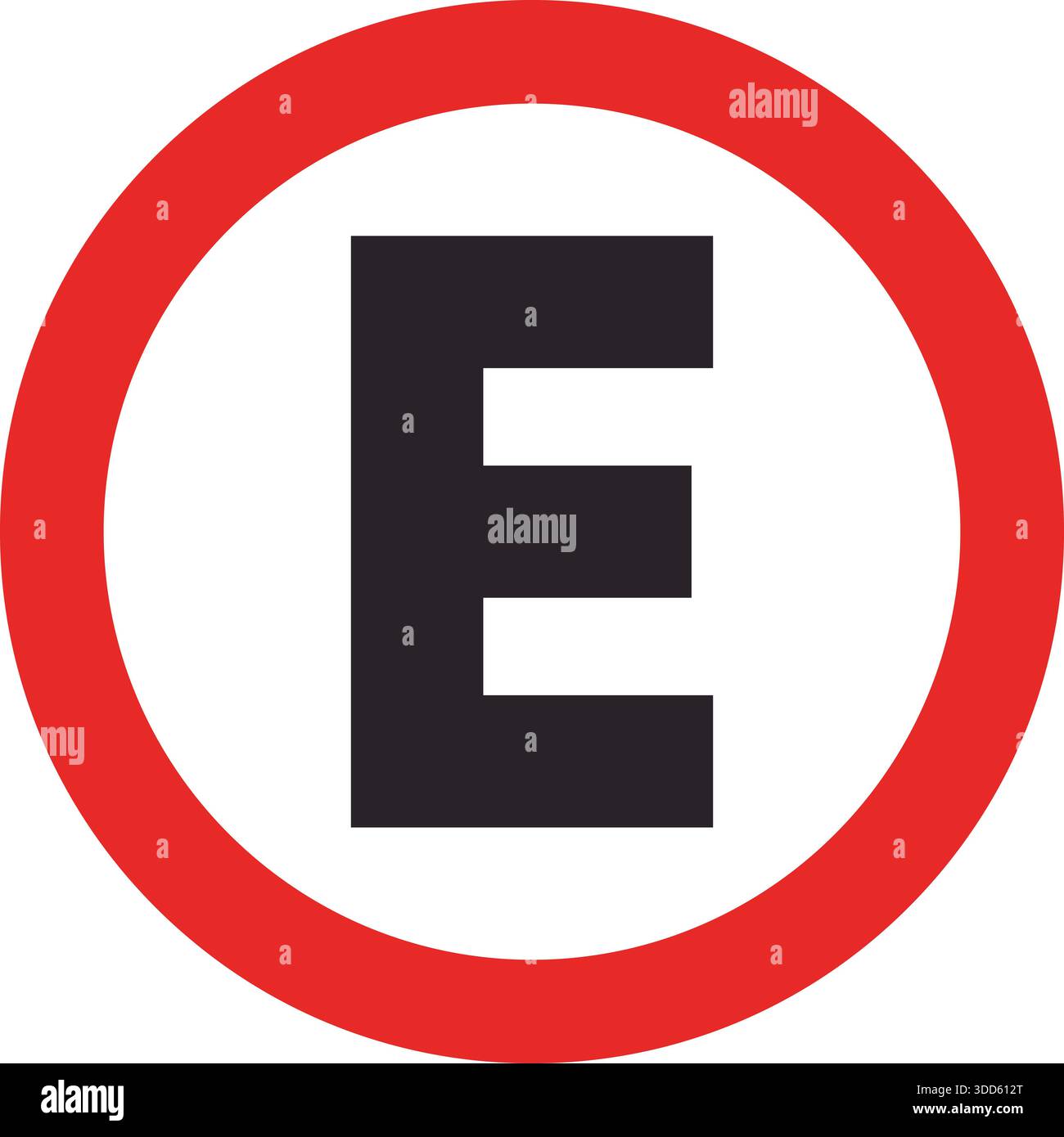 Traffic sign indicating permission for parking and stopping Stock ...