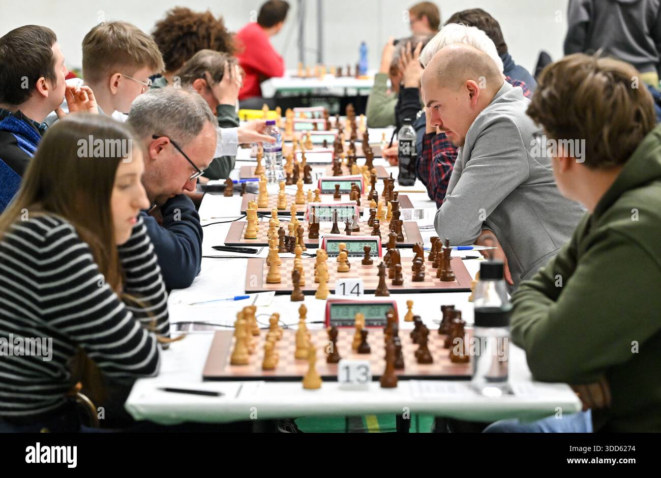 Hastings, UK, 28 December 2025. Players during the 99th Hastings ...