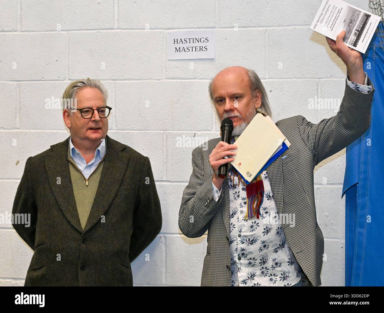 Hastings, UK, 28 December 2025. Dominic Lawson with Stuart Conquest at ...