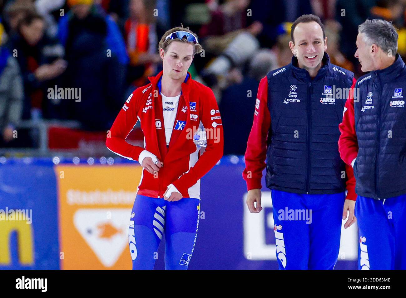 Stijn van de Bunt of Team IKO X2O celebrates after competing on the Men ...