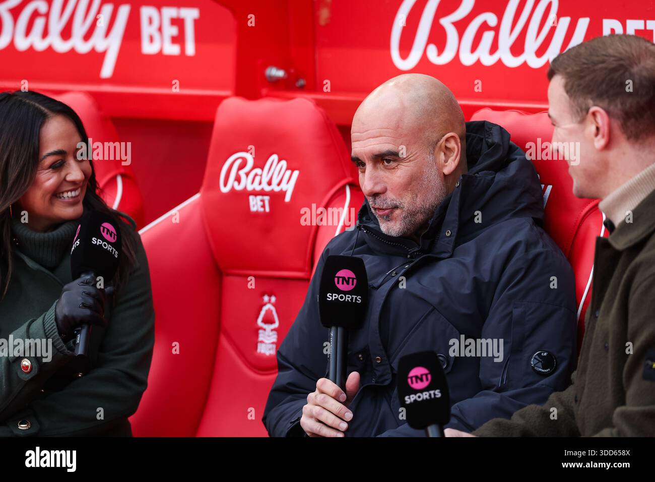Manchester City manager Pep Guardiola before the Premier League match ...