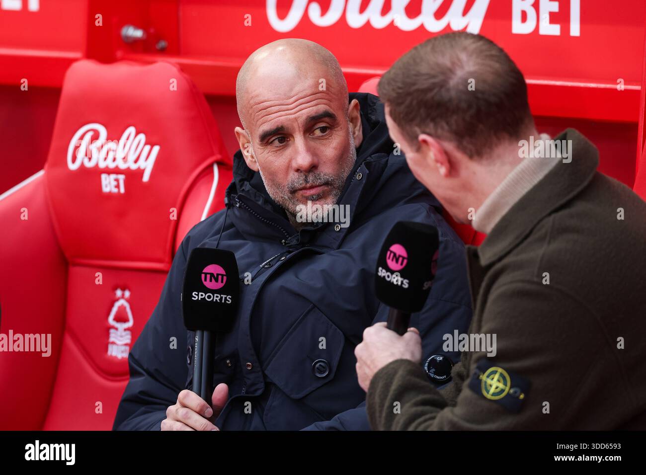 Manchester City manager Pep Guardiola before the Premier League match ...