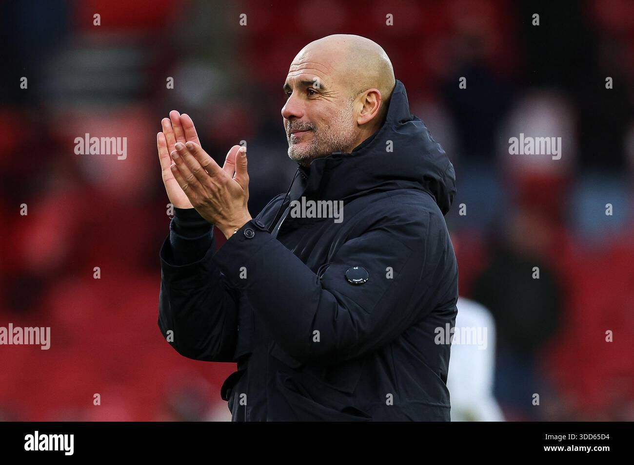 Manchester City manager Pep Guardiola after the Premier League match at ...