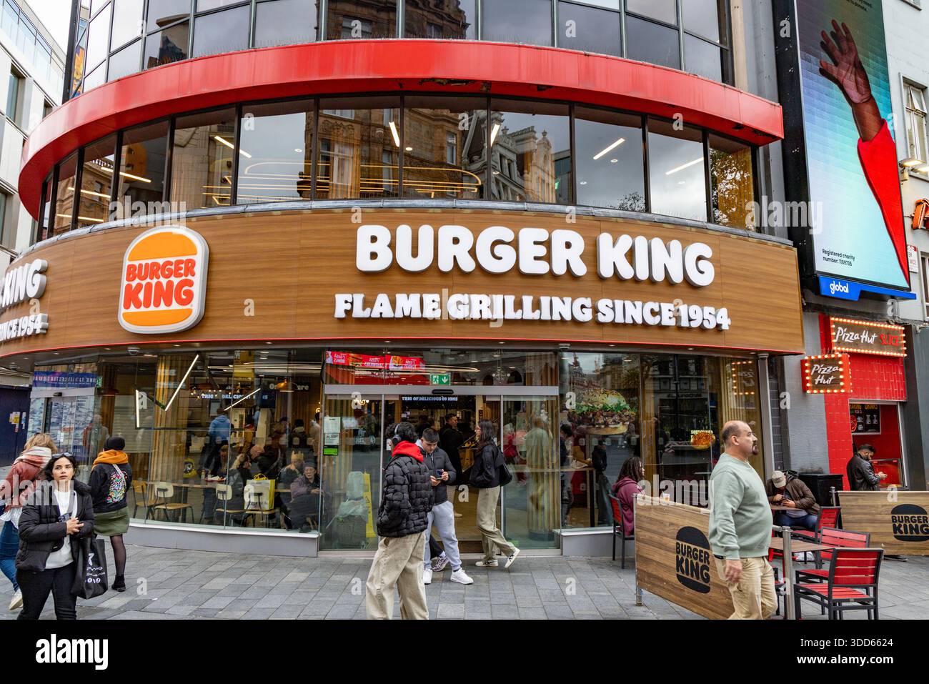 Leicester Square,London, England, Burger King fast food burgers ...