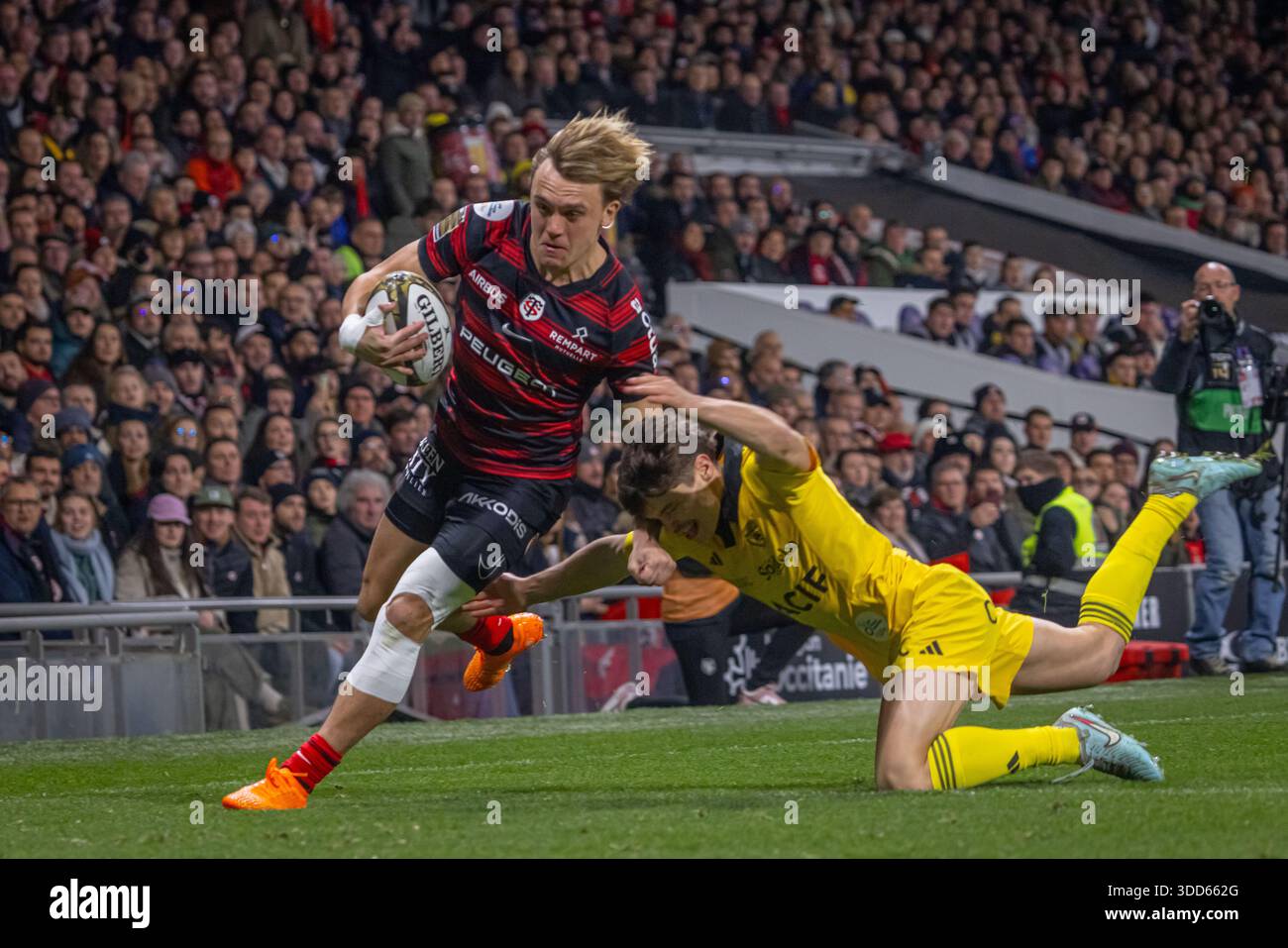 Paul COSTE of Stade Toulousain during the French championship Top 14 ...