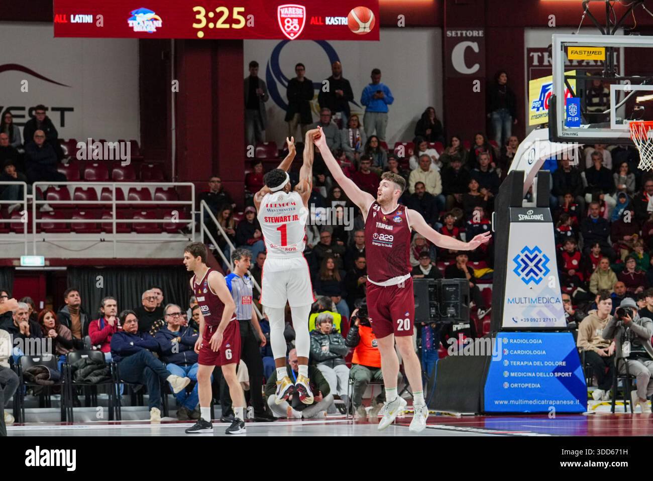 Carlos Jr Stewart (Openjobmetis Varese) on action during the 13th round ...