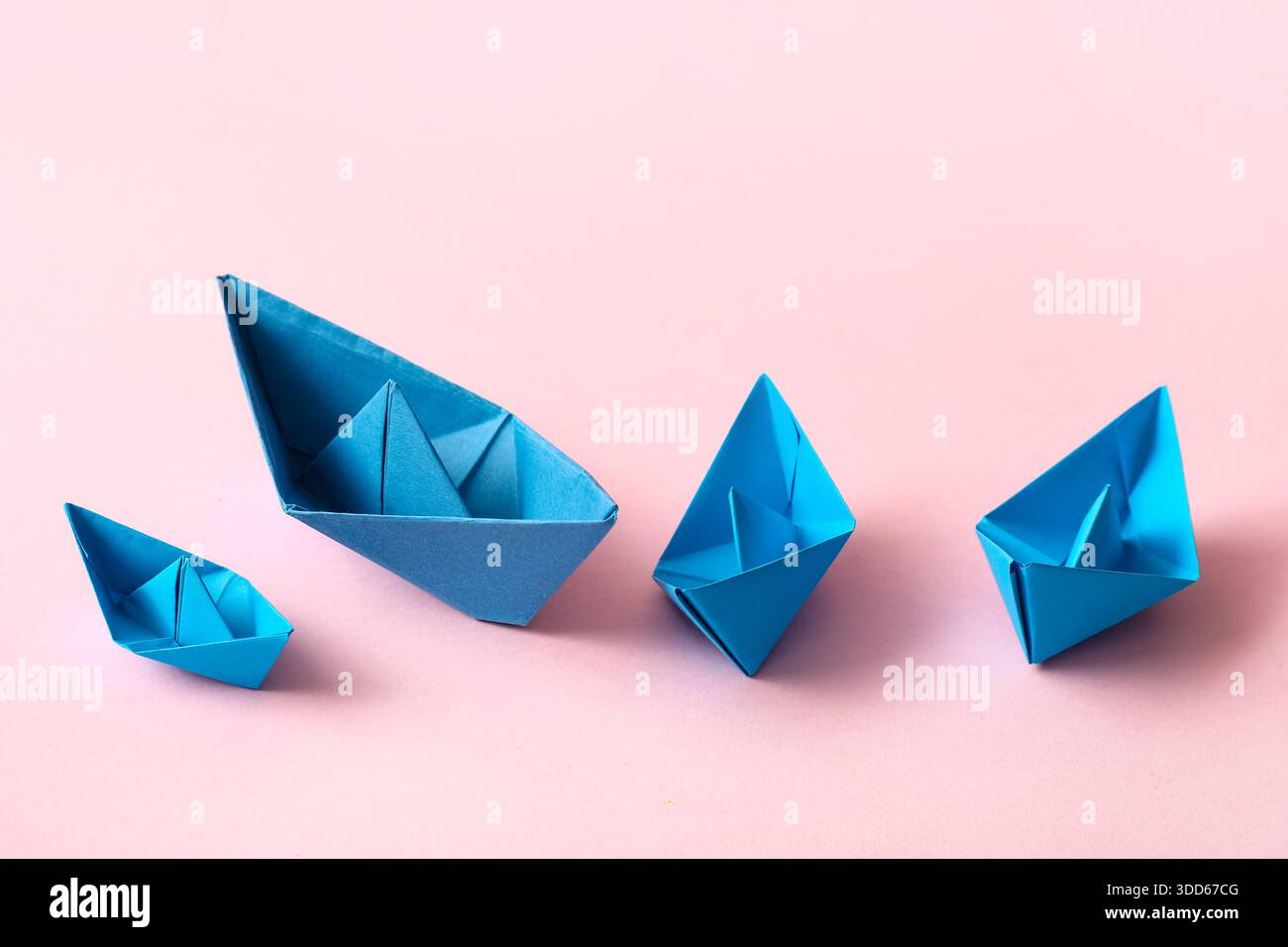 Folded paper pink boat hi-res stock photography and images - Alamy