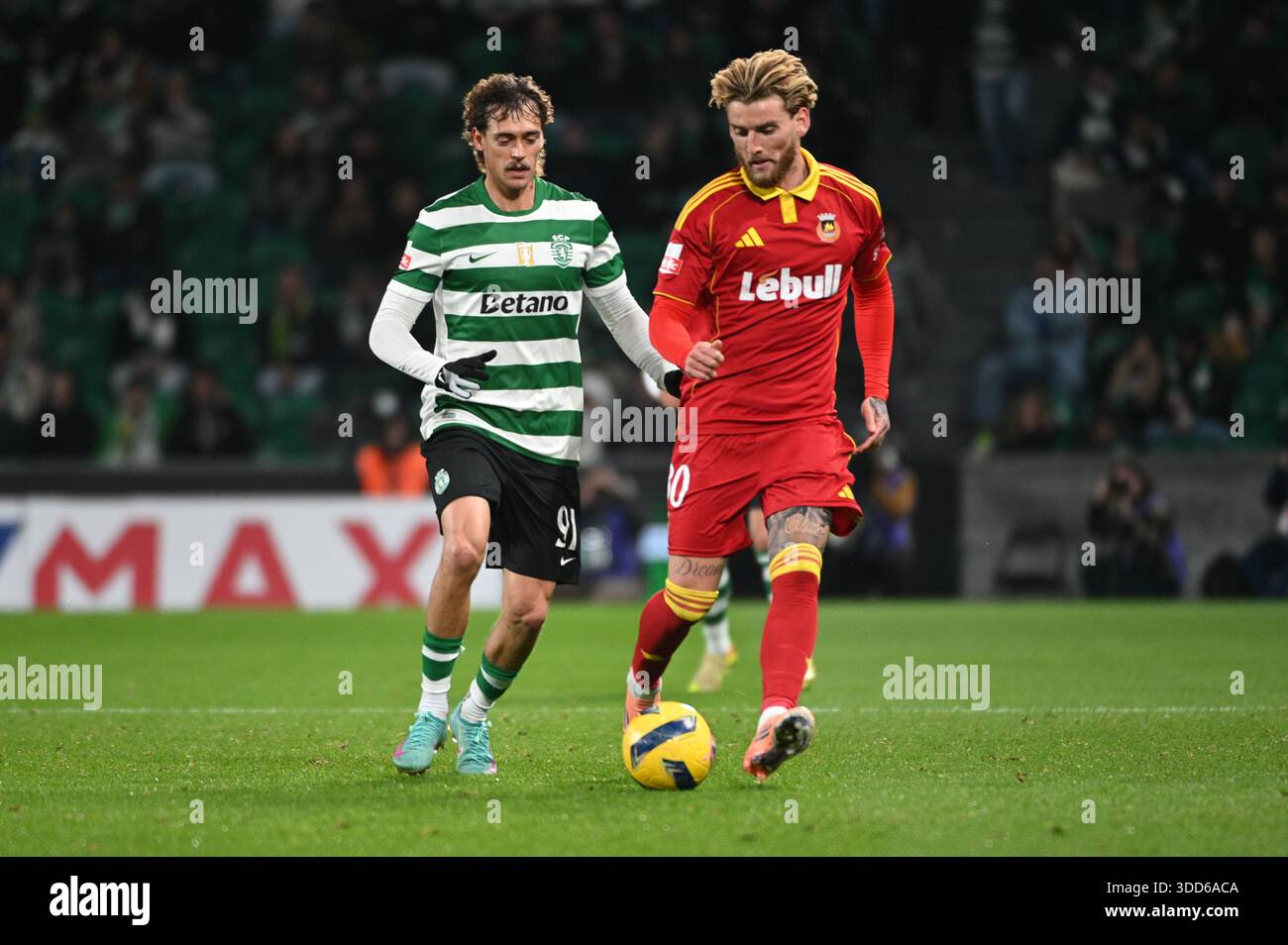 Lisbon, Portugal. 28 December 2025. Ricardo Mangas defender of Sporting ...