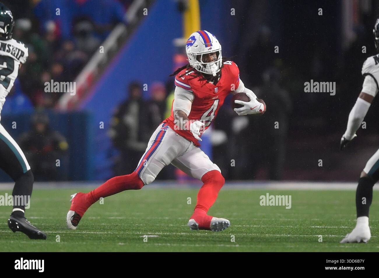 Buffalo Bills' James Cook plays during the first half of an NFL ...