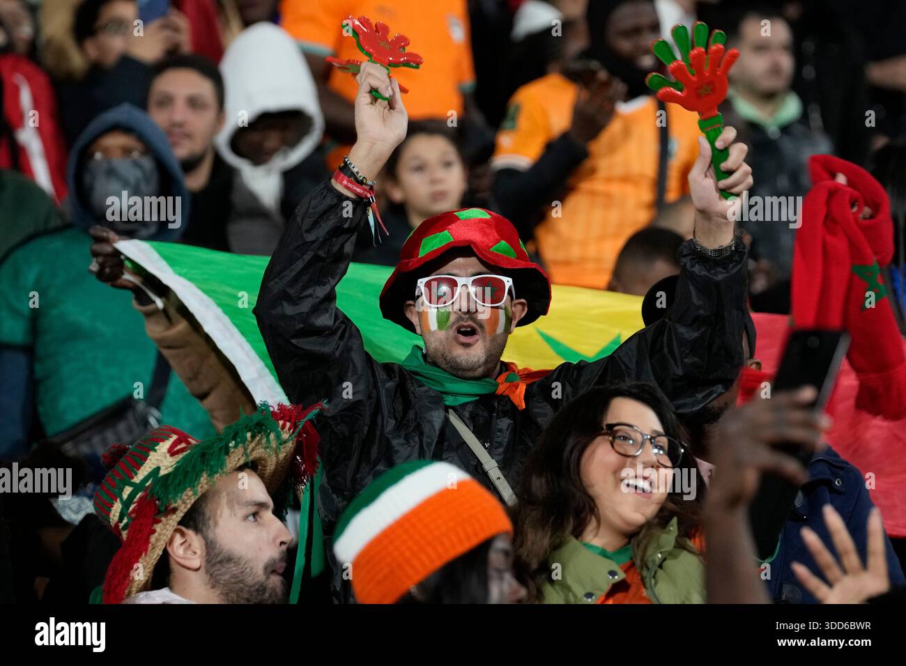 Ivory Coast fans during the Africa Cup of Nations group F soccer match ...