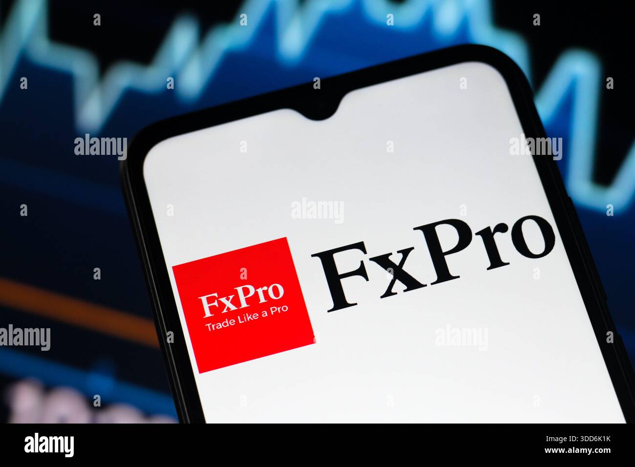 December 28, 2025, Canada: In this photo illustration, the FxPro logo ...