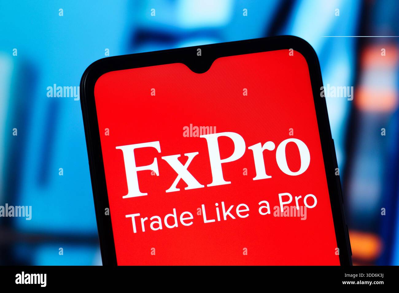 December 28, 2025, Canada: In this photo illustration, the FxPro logo ...