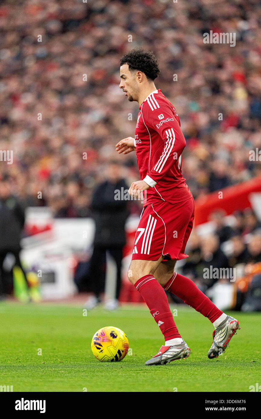 Curtis Jones of Liverpool in action during the Premier League match ...