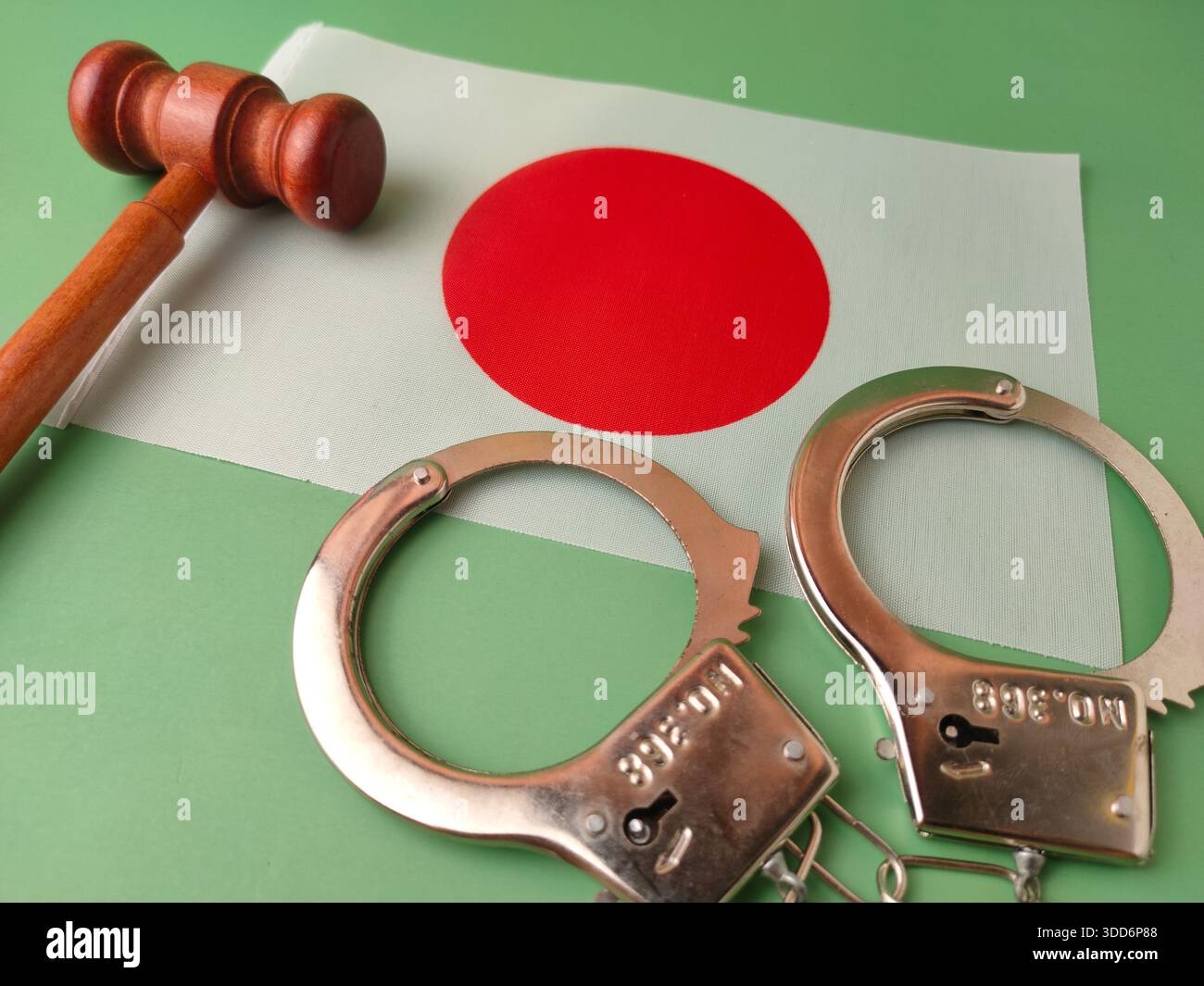 The image is a stock photo representing the concept of crime and law ...