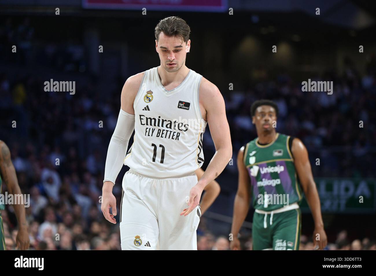 Mario Hezonja of Real Madrid seen in action during the Liga ACB ...
