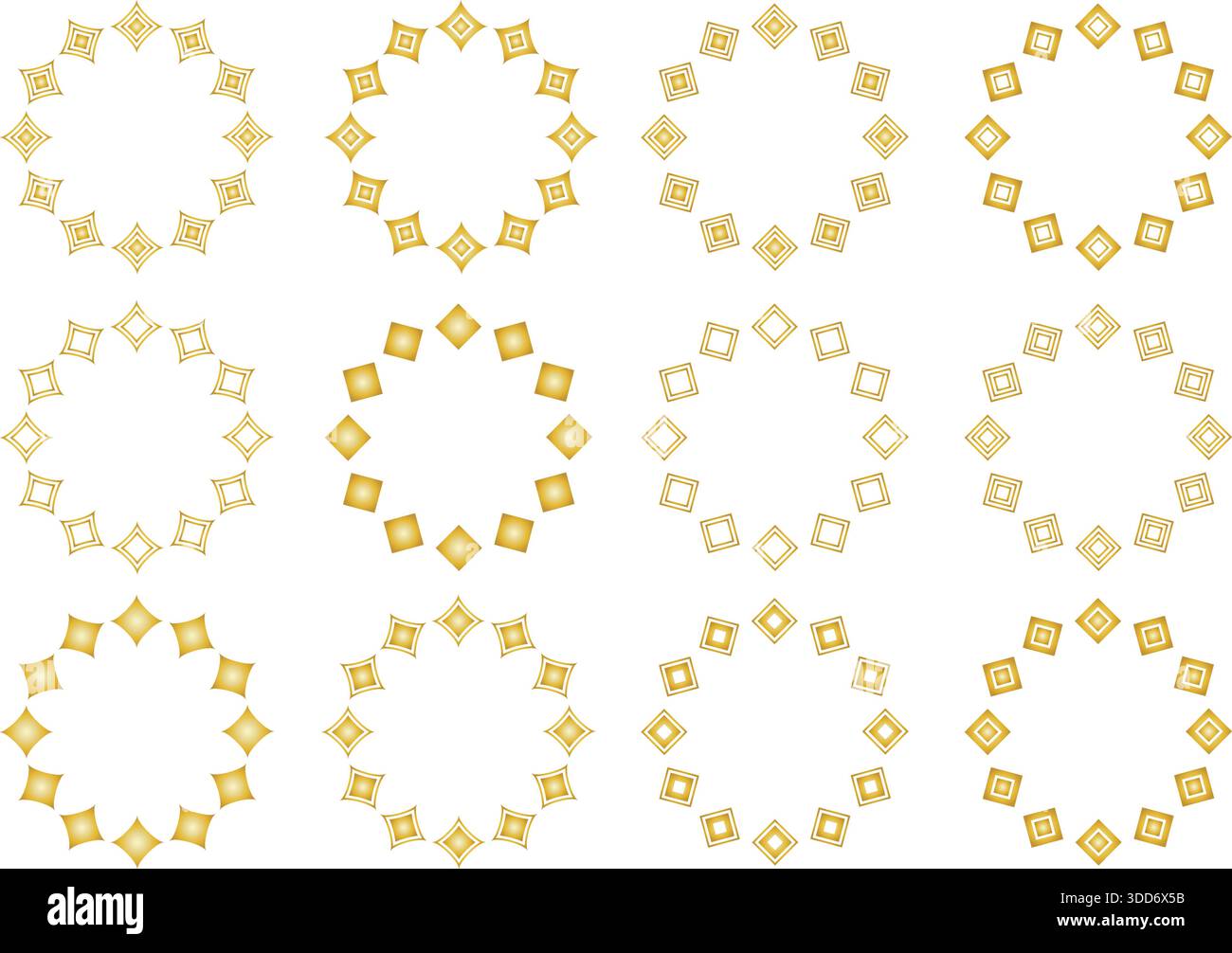 Square frame white metal Stock Vector Images - Alamy