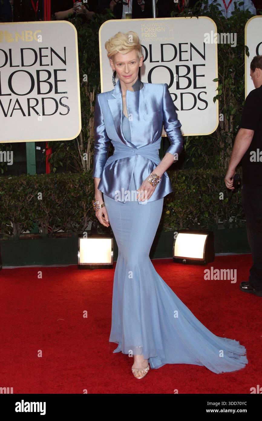 15 January 2012 - Hollywood, California - Tilda Swinton. 69th Annual ...