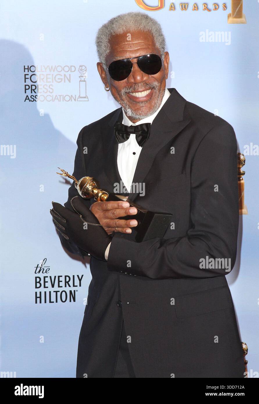15 January 2012 - Hollywood, California - Morgan Freeman. 69th Annual ...