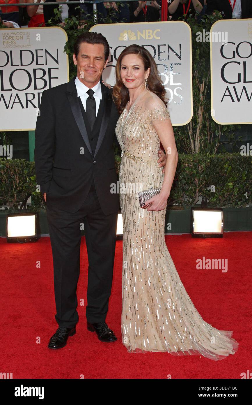 15 January 2012 - Hollywood, California - Diane Lane & Josh Brolin ...