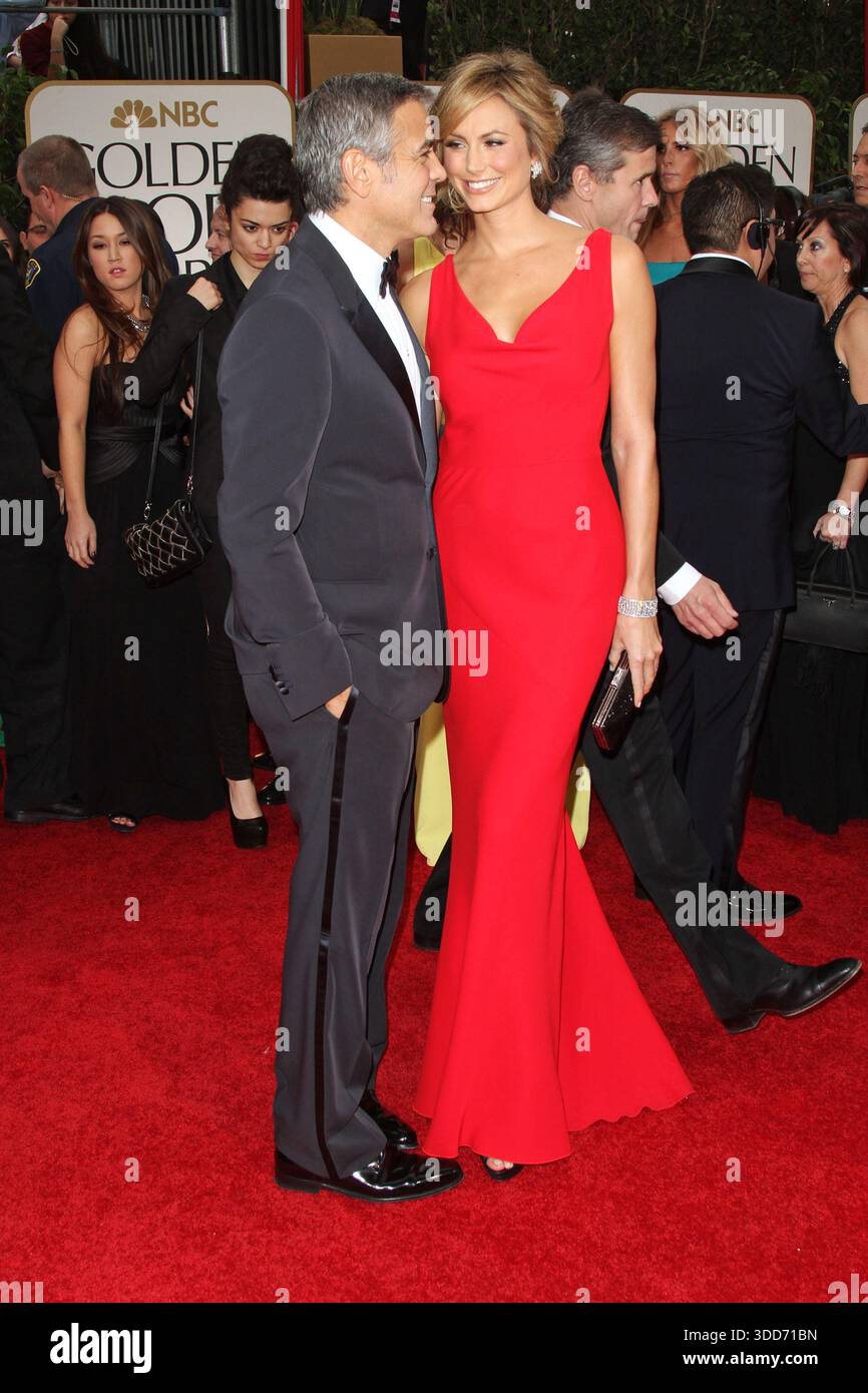 15 January 2012 - Hollywood, California - George Clooney & Stacy ...