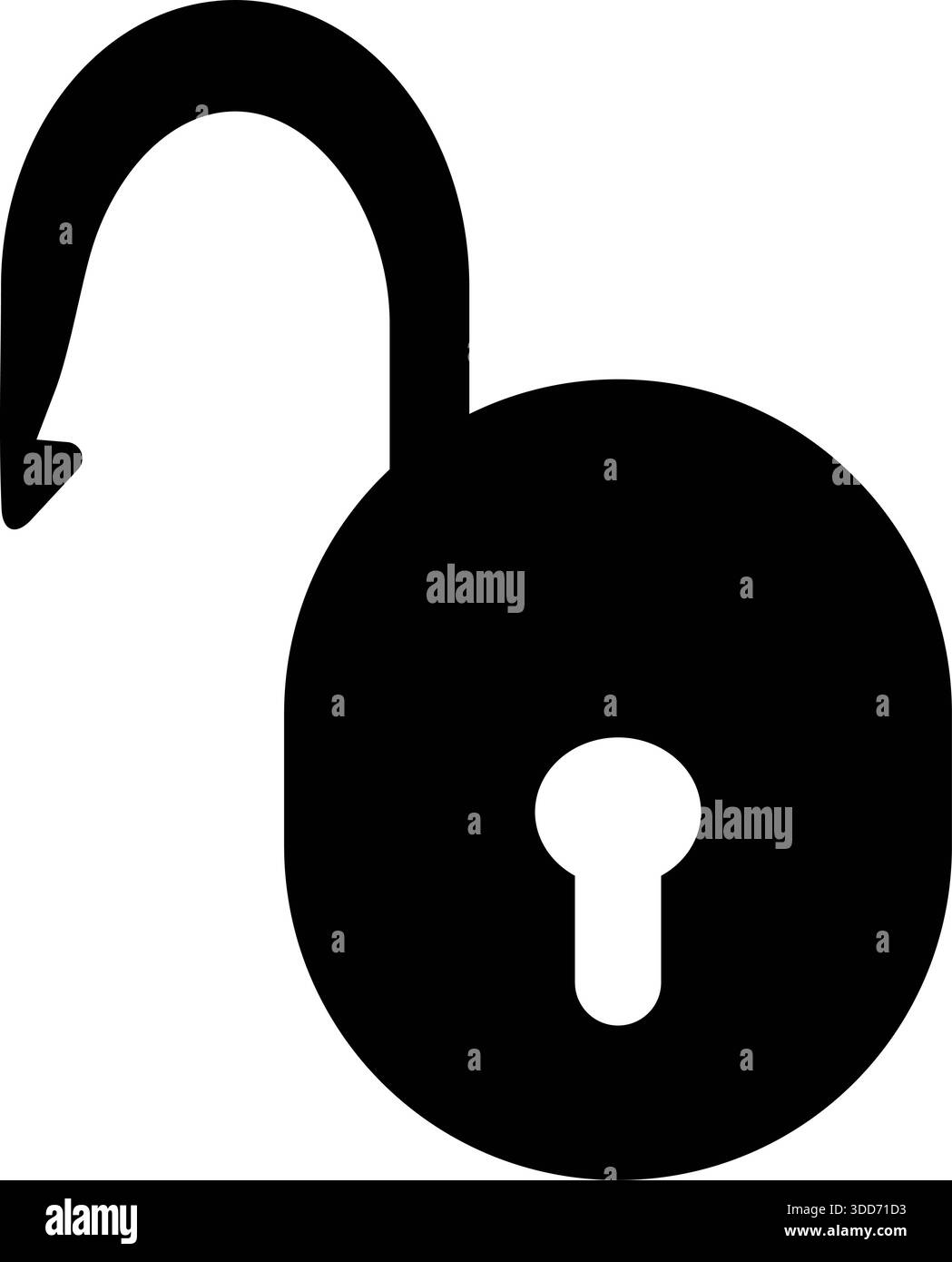 Padlock bolt latch lock Stock Vector Images - Alamy