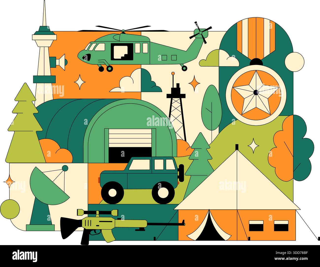 Featuring soldiers in uniform Stock Vector Images - Alamy