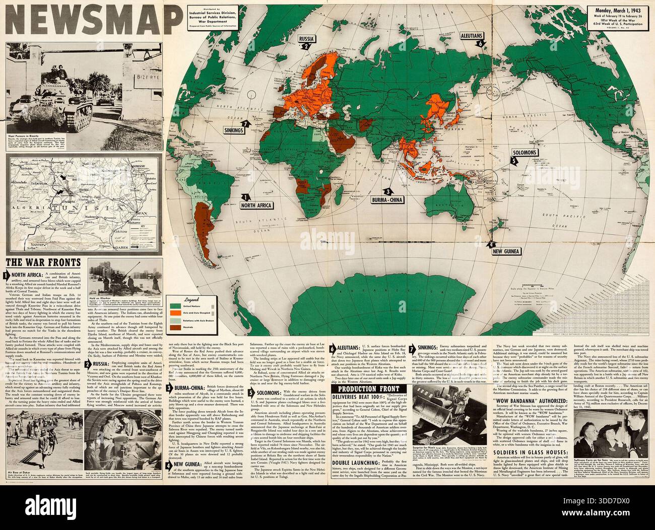 1940s map of world hi-res stock photography and images - Alamy