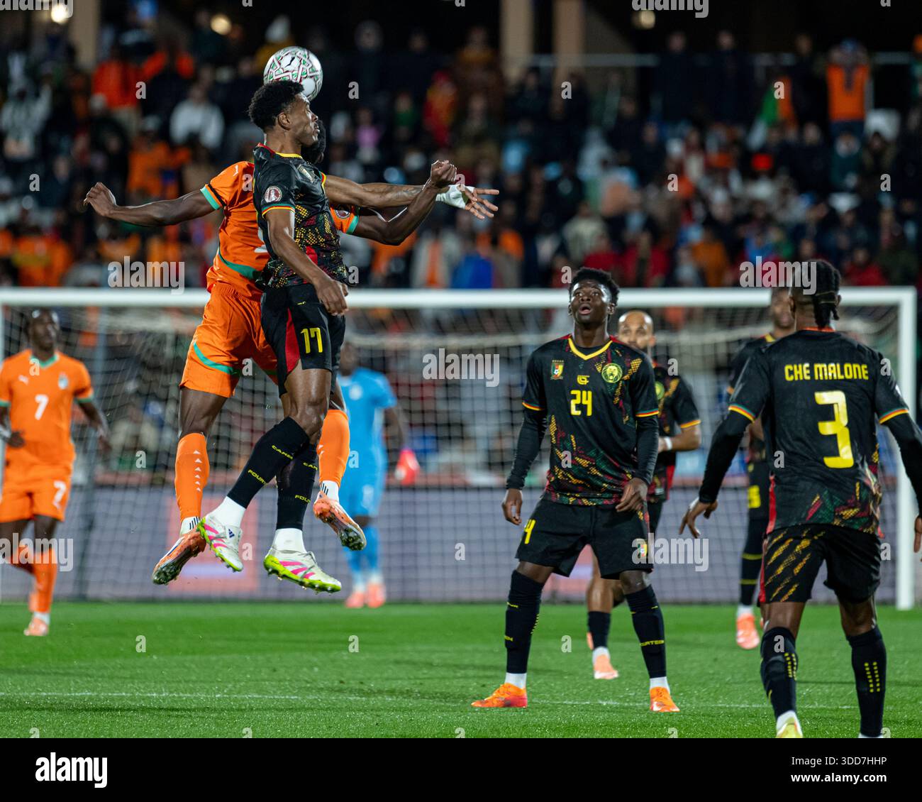 Samuel Kotto of Cameroon jumps during the Africa Cup of Nations (CAN ...