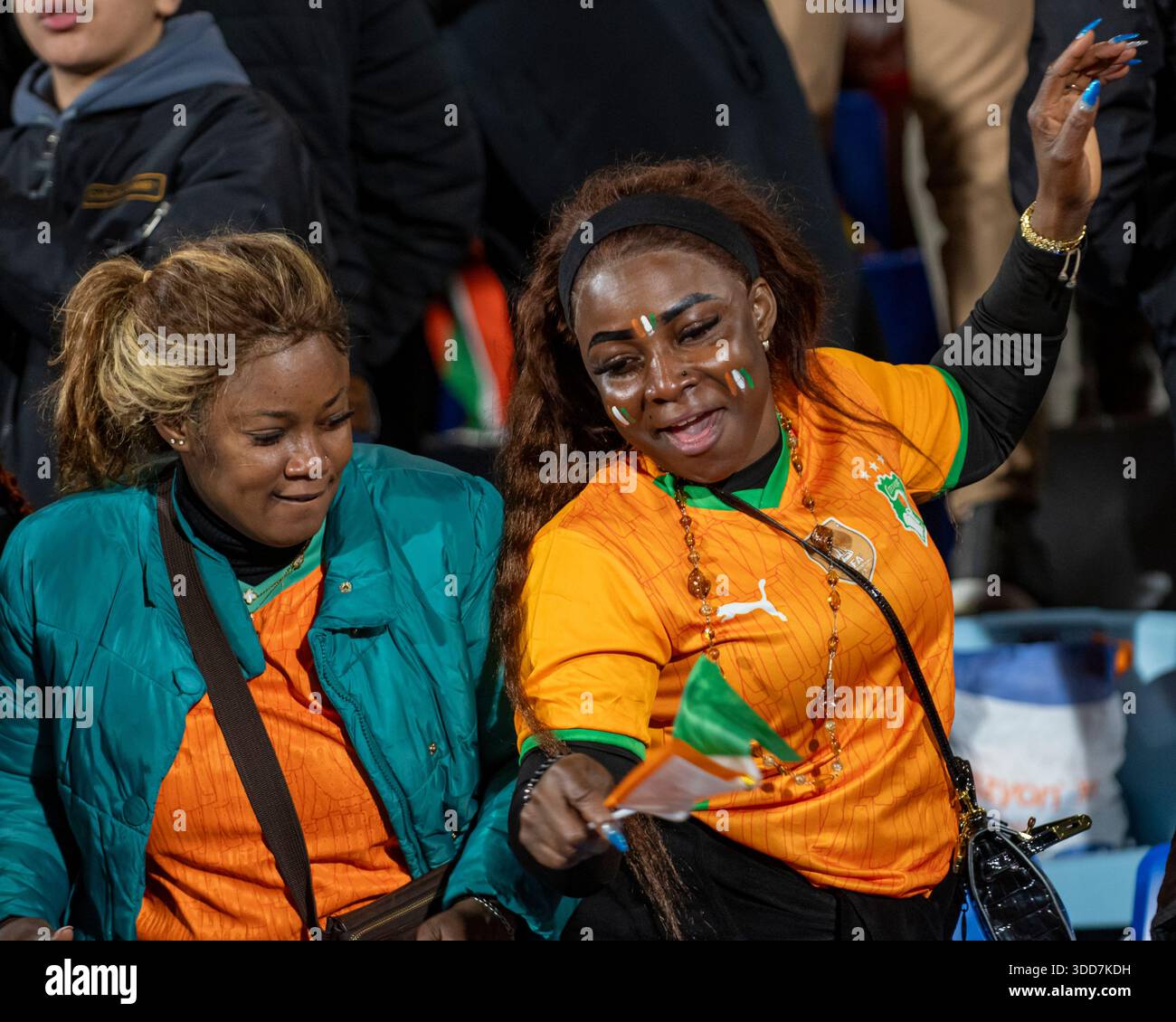 Cameroonian fans during the Africa Cup of Nations (CAN) 2025 Group F ...