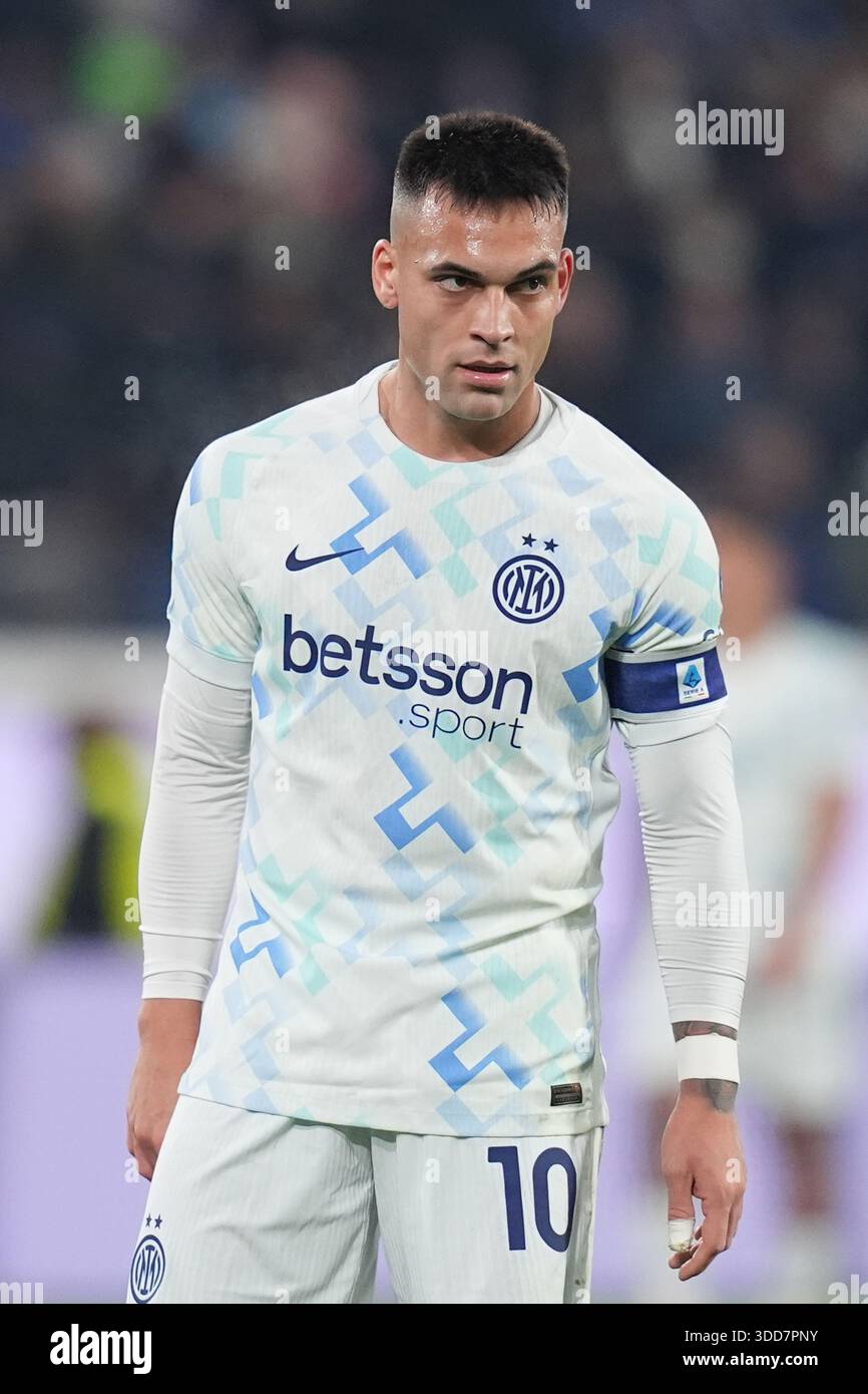 Inter Milan’s Lautaro Martinez during the Serie A soccer match between ...