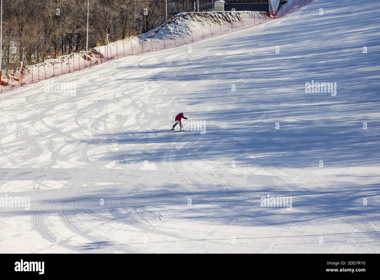 People enjoy snow fun at a ski resort in Jilin City, northeast China's ...