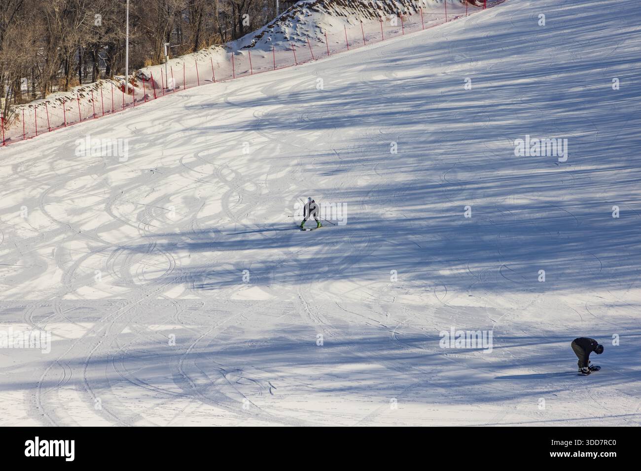 People enjoy snow fun at a ski resort in Jilin City, northeast China's ...