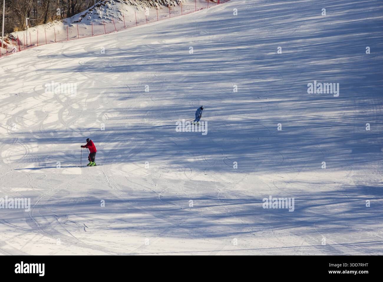 People enjoy snow fun at a ski resort in Jilin City, northeast China's ...