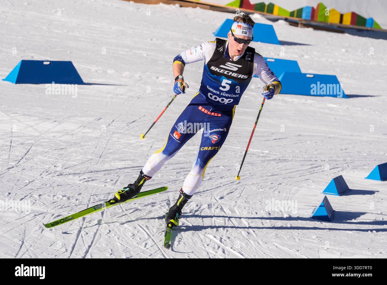 Toblach, Italy 20251229. Johan Ekberg from Sweden under 10 km classic ...